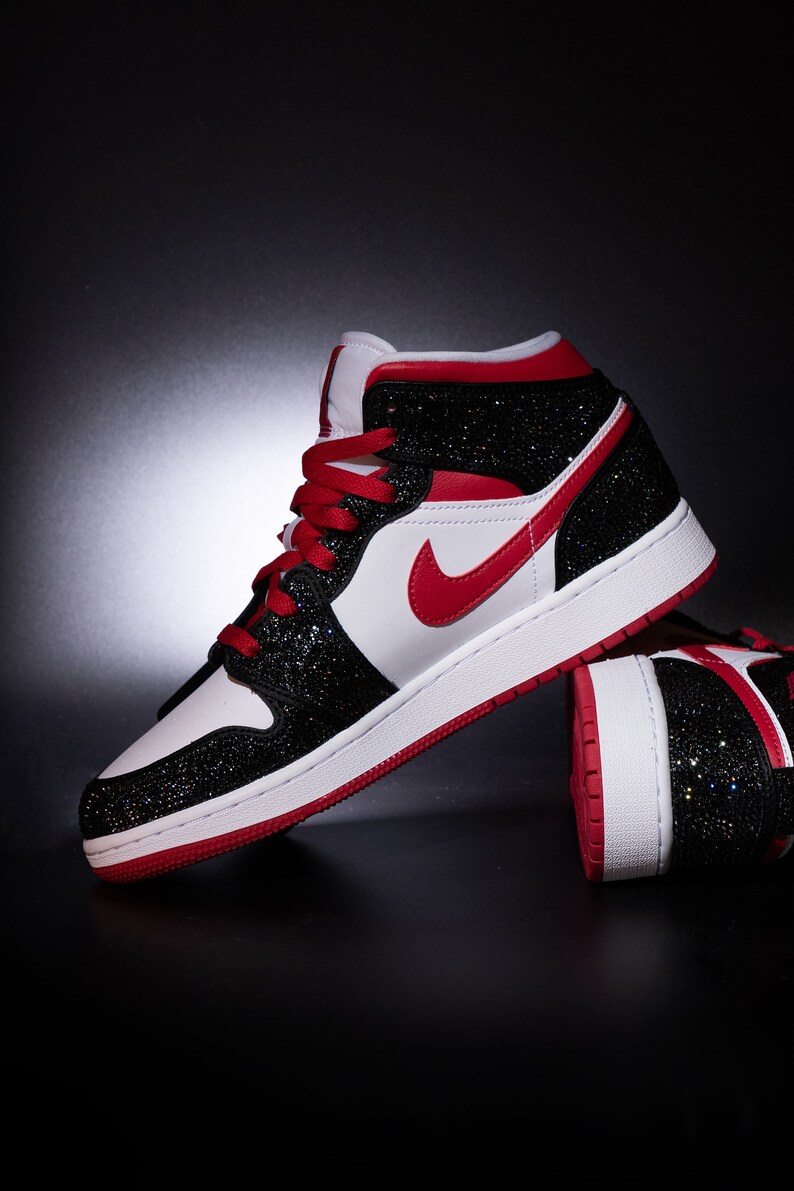 Custom Air Jordan 1 With Swarovski Crystals - Etsy