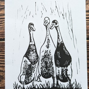 Indian Runner Ducks Print Picture Home Decor Wall Art - Etsy