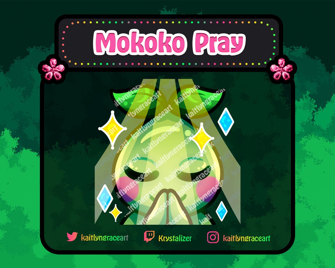 Twitch Emote Mokoko Pray / Lost Ark / Mokoko Seed / Discord Sticker ...