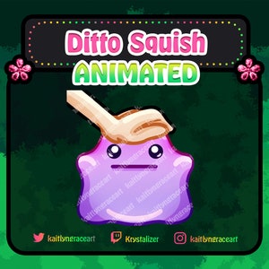 Animated Twitch Emote Ditto Squish / Pat / Pokemon / Discord Sticker ...