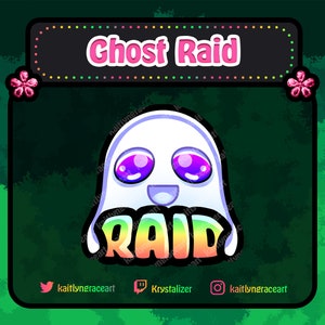 Twitch Emote Ghost Raid / Raid Emote / Discord Sticker / Emote - Etsy