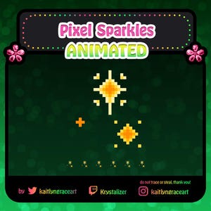 Animated Twitch Emote Sparkles / Pixel Art / Cute / Kawaii / Streamer ...