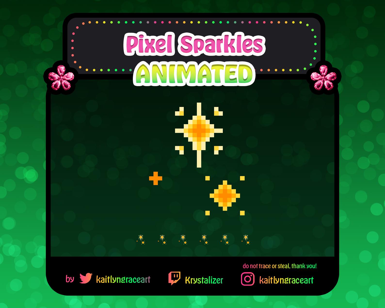 Animated Twitch Emote Sparkles / Pixel Art / Cute / Kawaii / Streamer ...