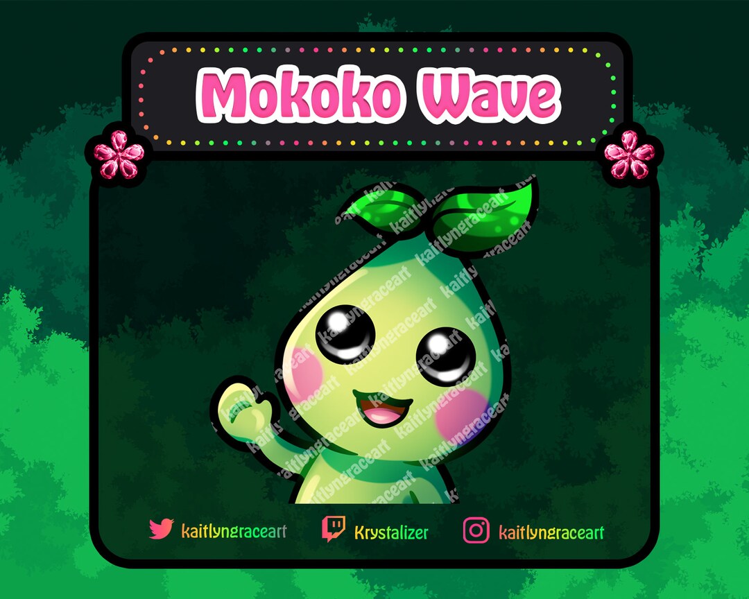 Twitch Emote Mokoko Wave / Waving / Lost Ark / Mokoko Seed / Discord ...