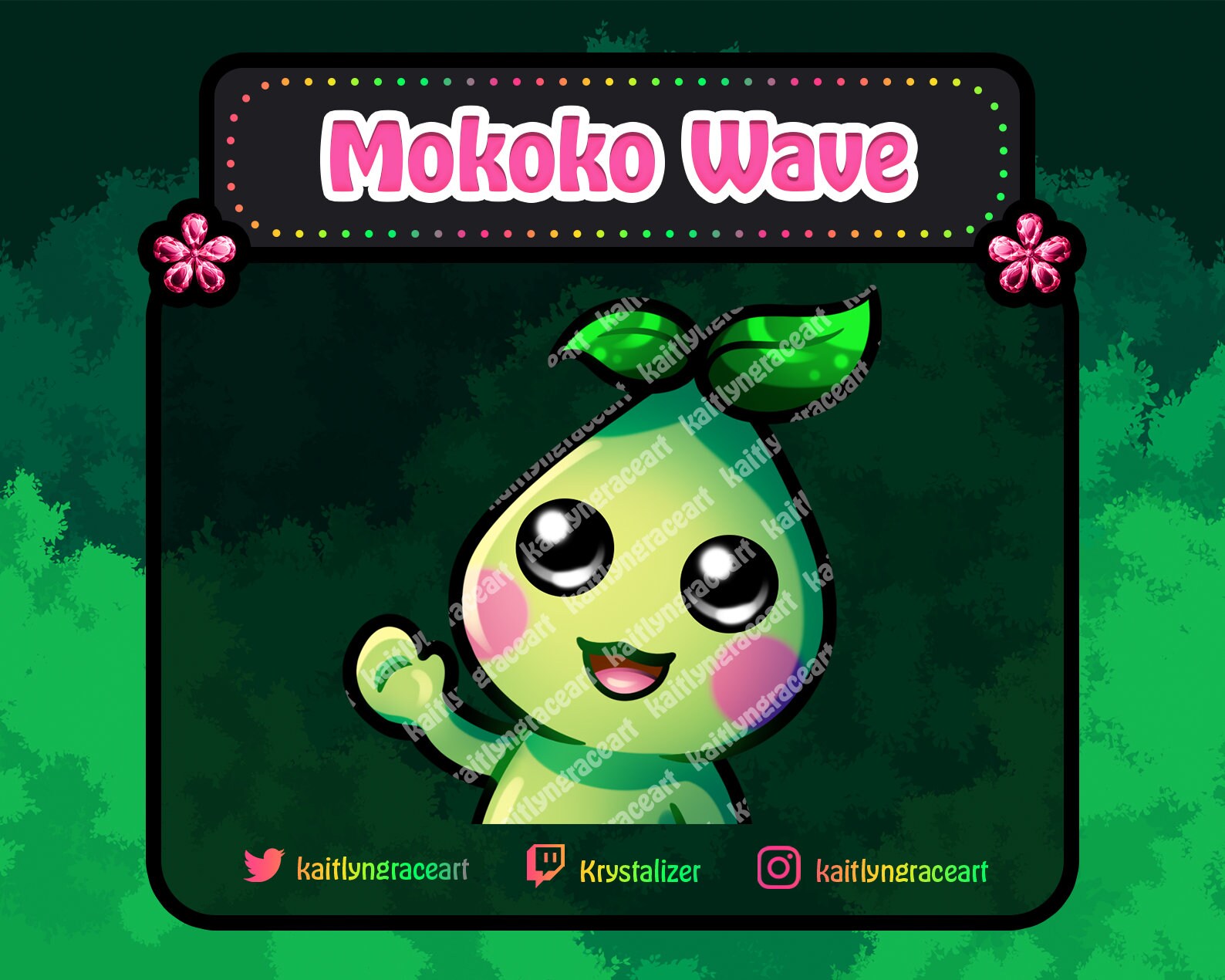 Twitch Emote Mokoko Wave / Waving / Lost Ark / Mokoko Seed ...