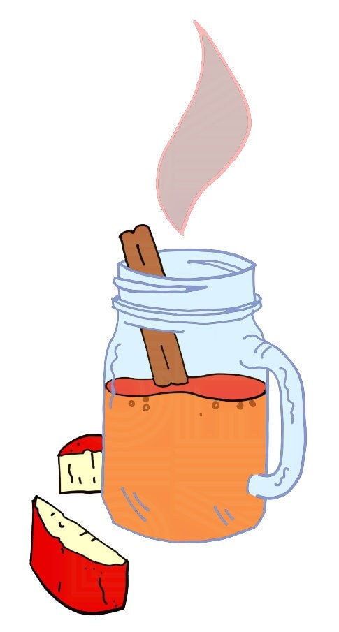 Fall Clip Art: Hot Apple Cider (zip of Png Jpg Svg Png) 2021 ...