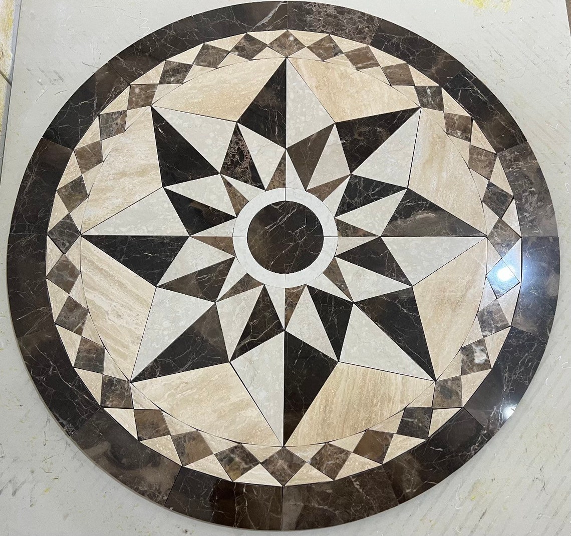 Floor Marble Medallion - Etsy