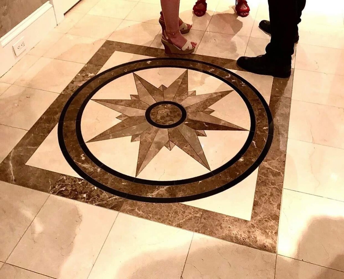Floor Marble Medallion - Etsy