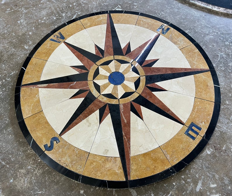 Floor Marble Medallion PRF32 - Etsy