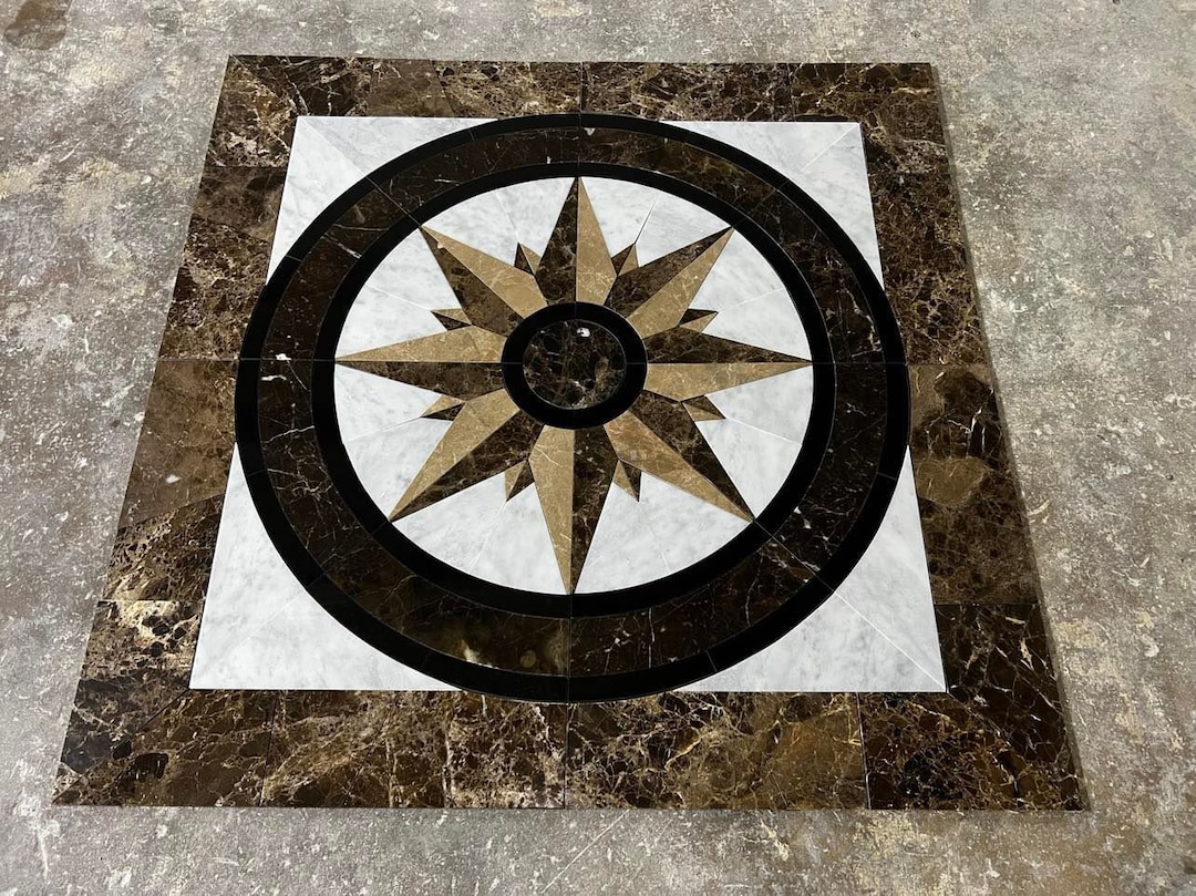 Floor Marble Medallion - Etsy