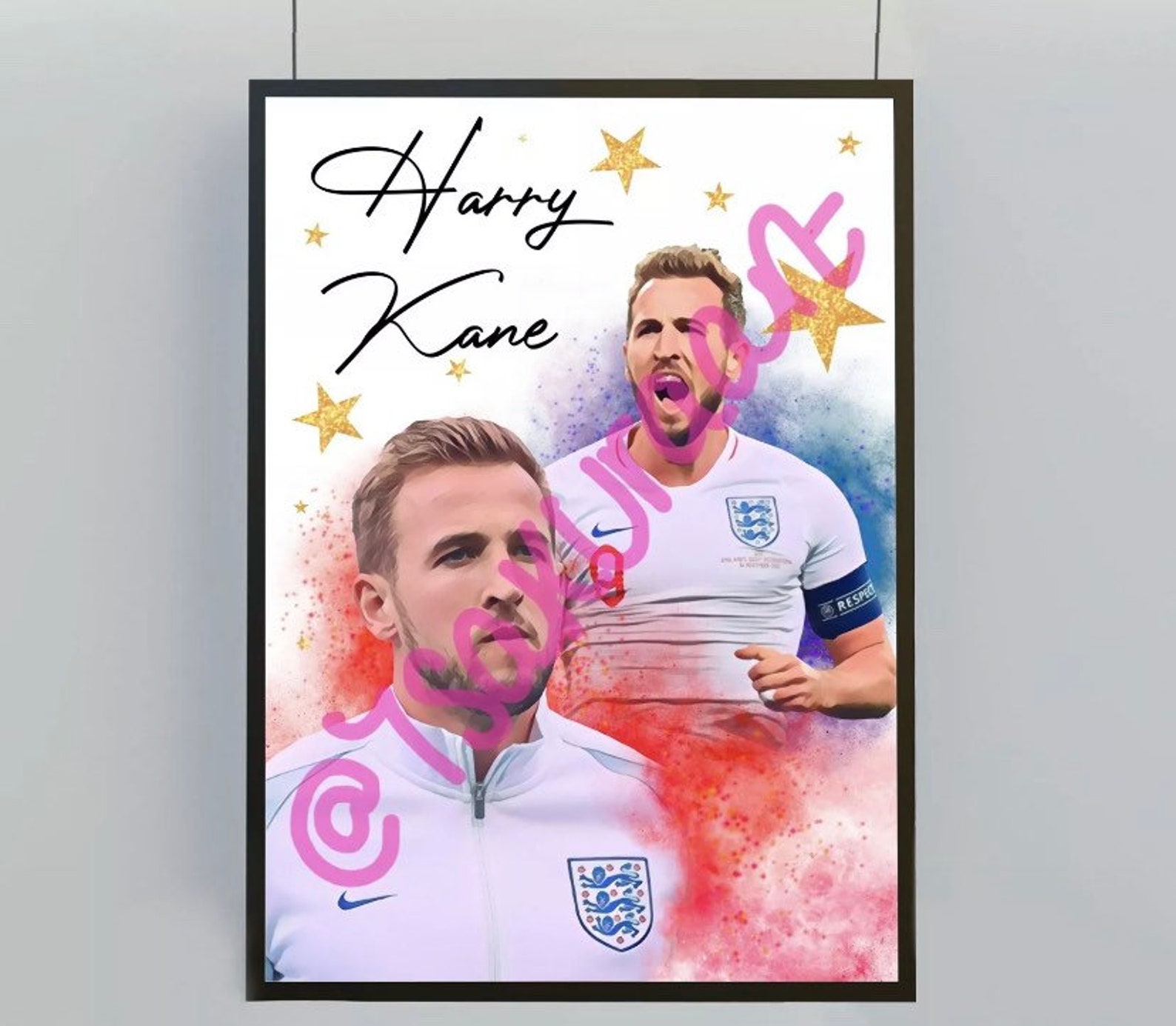 Harry Kane Art Print Harry Kane Poster England Football Team - Etsy UK