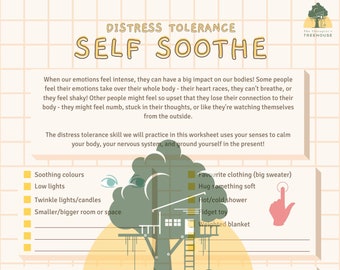 Dbt Soothe Worksheet - Etsy