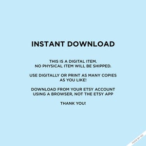 2025 Blue Yearly Calendar Template Printable, Instant Digital Download ...
