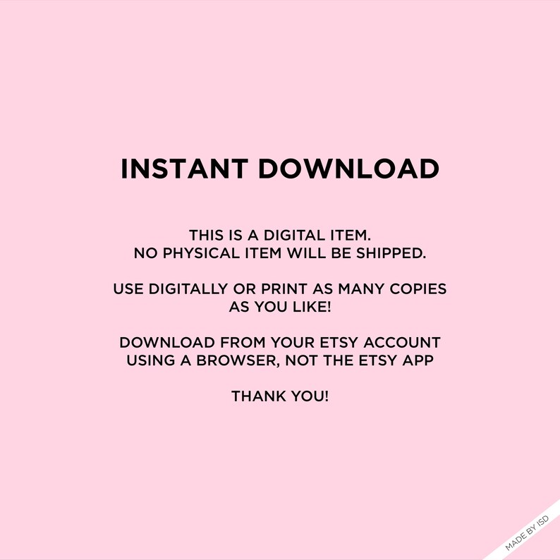 2025 Pink Yearly Calendar Template | Printable, Instant Digital ...