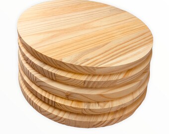 Unfinished Round Wood 15 Inches X 1 Inches Thickness Table - Etsy