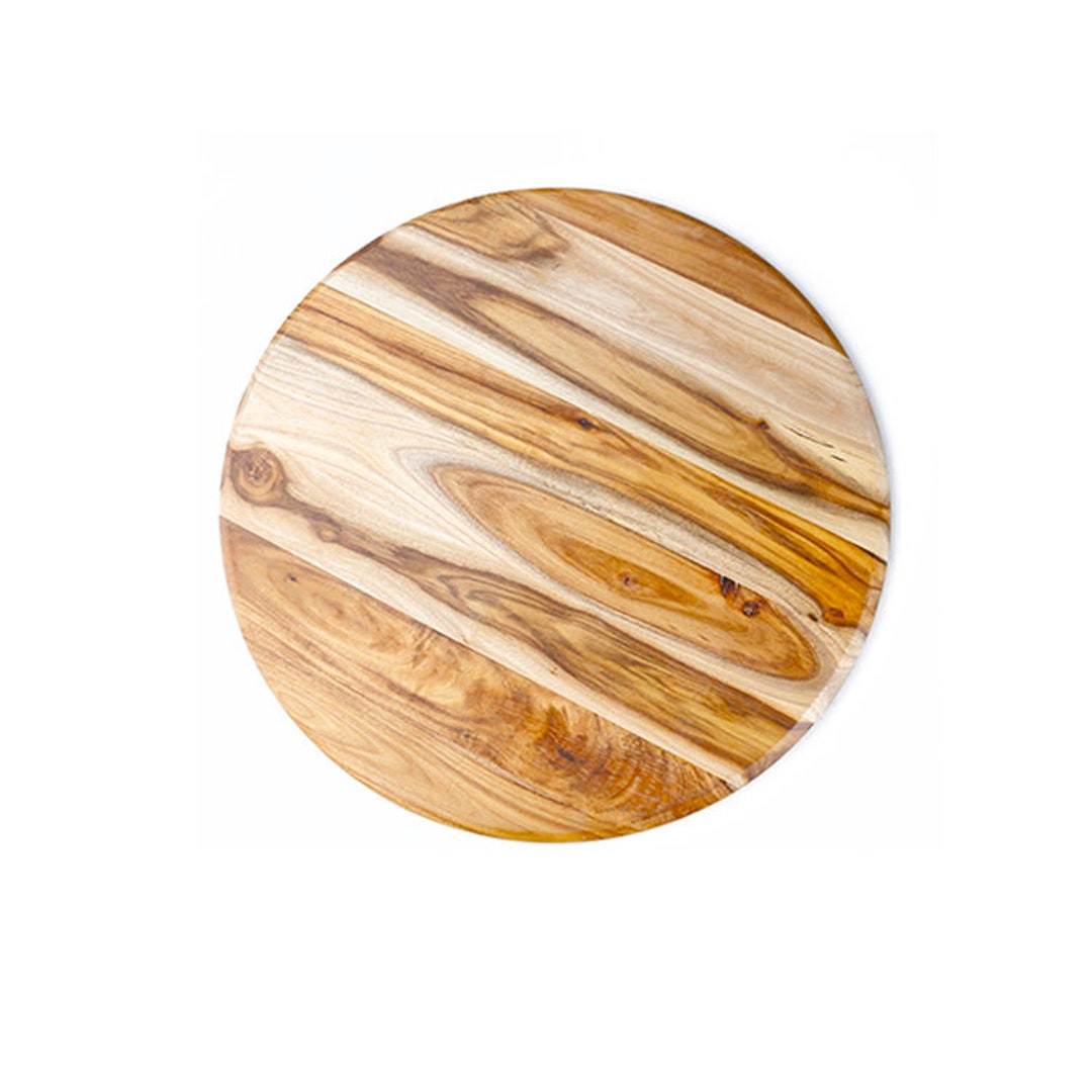 Unfinished Round Teak Wood 15 Inches X 1 Inches Thickness Table Top ...