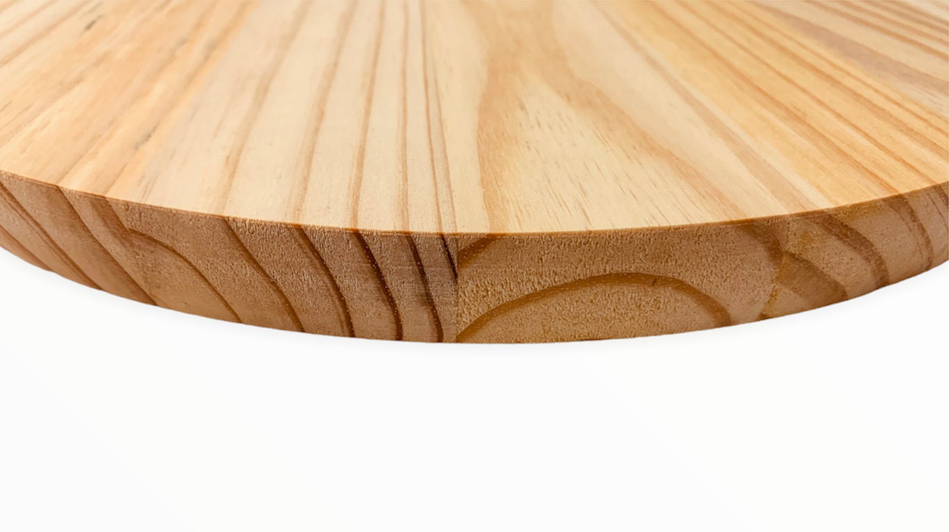 5 Piece Unfinished Round Wood 15 Inches X 1 Inches Thickness Table Top ...