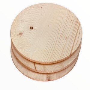 Unfinished Round Wood 15 Inches X 1 Inches Thickness Table Top, Stool ...