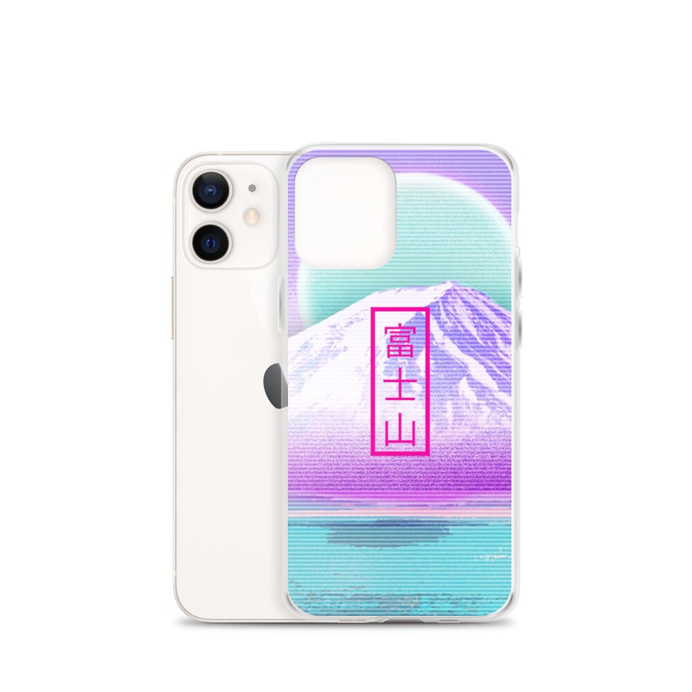 Lofi Vaporwave Mt Fuji Sunset View Aesthetic Retro iPhone Case - Etsy