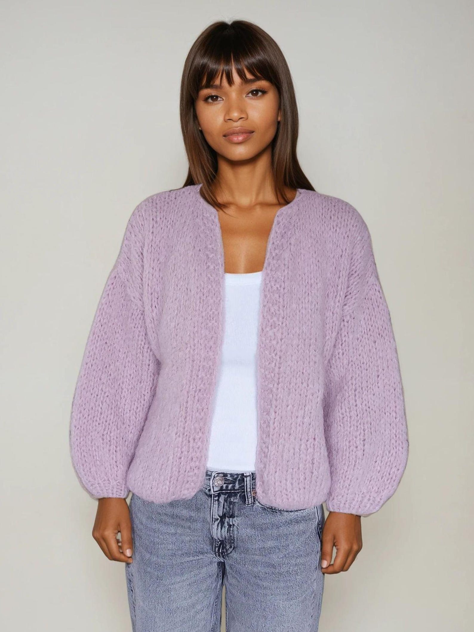 Alpaca Cardigan, Hand Knit Cardigan, Fluffy Cardigan, Women Alpaca Wool ...
