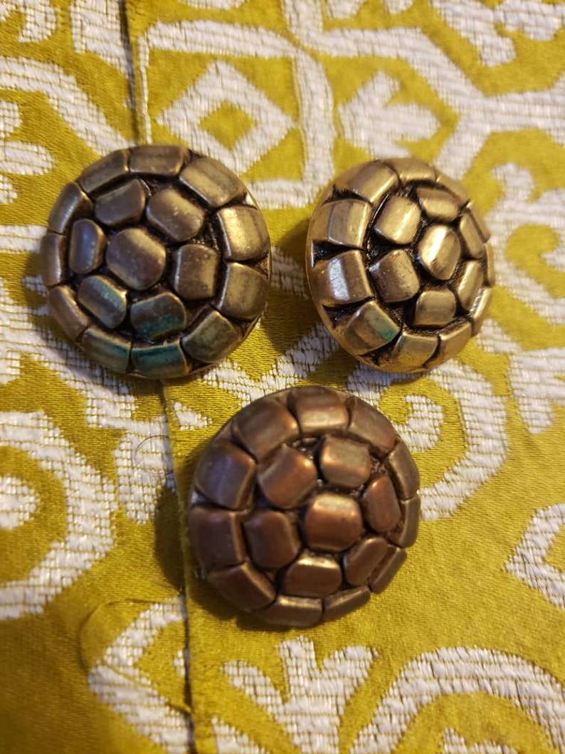 Vintage Soul Fabrics*vintage Gold Plastic Buttons*vintage Buttons ...