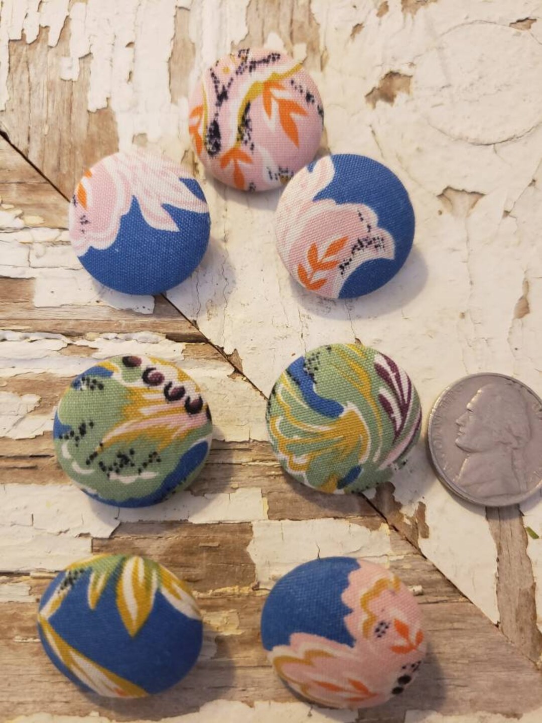 Vintage Soul Fabrics*vintage Fabric Covered Buttons*vintage Buttons ...