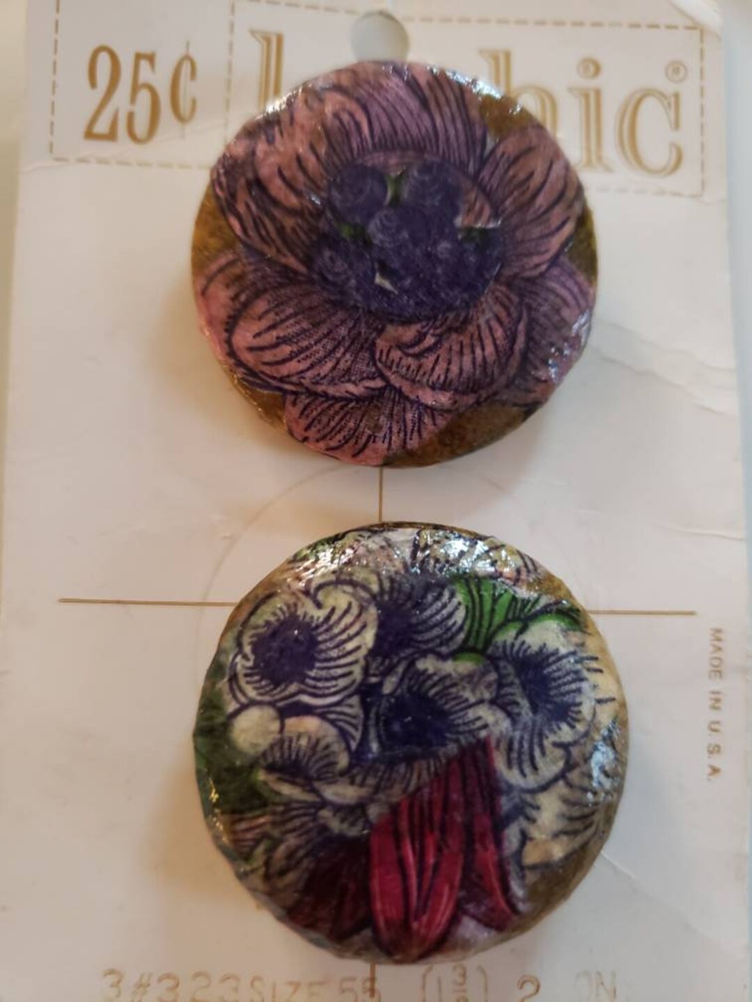 Vintage Soul Fabrics*upcycled Paper Collage Buttons*upcycled Buttons ...