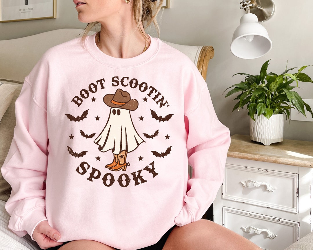 Boot Scootin Spooky Sweatshirt and Hoodie,halloween Shirt ,cowboy Ghost ...