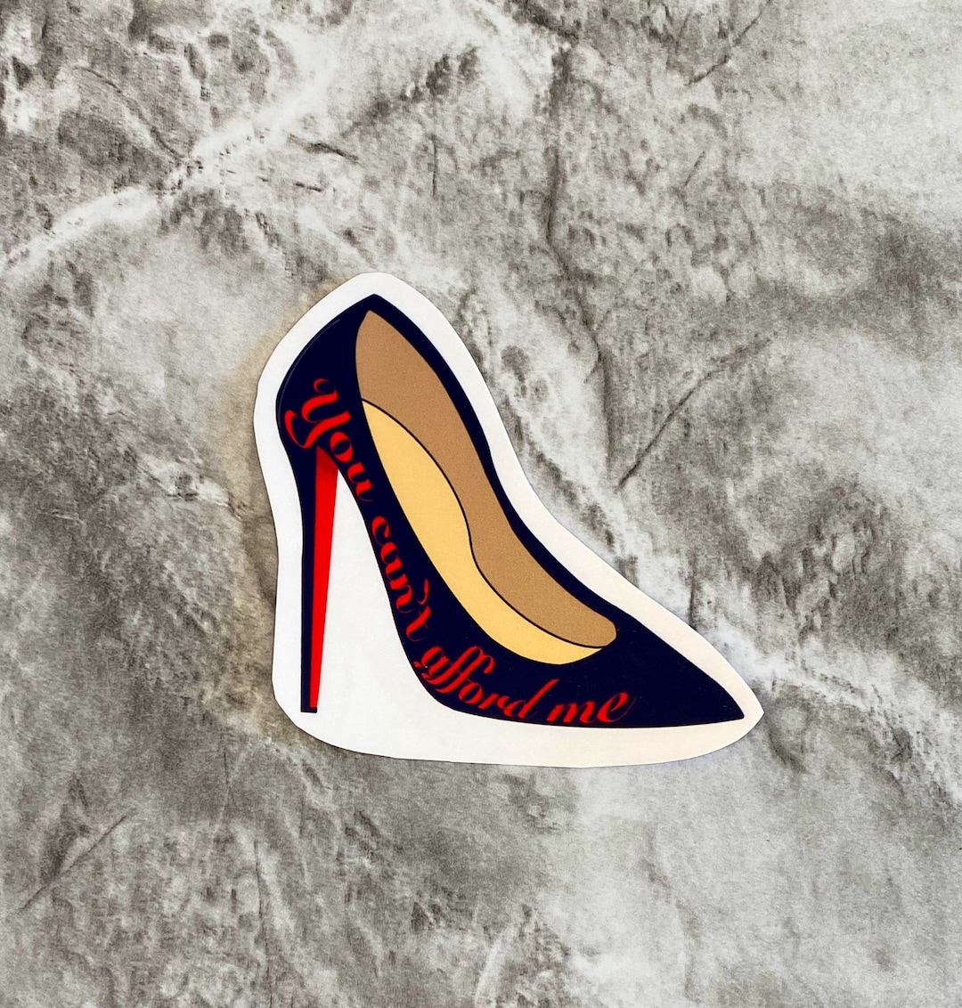 Christian Louboutin High Heel Sticker - Etsy