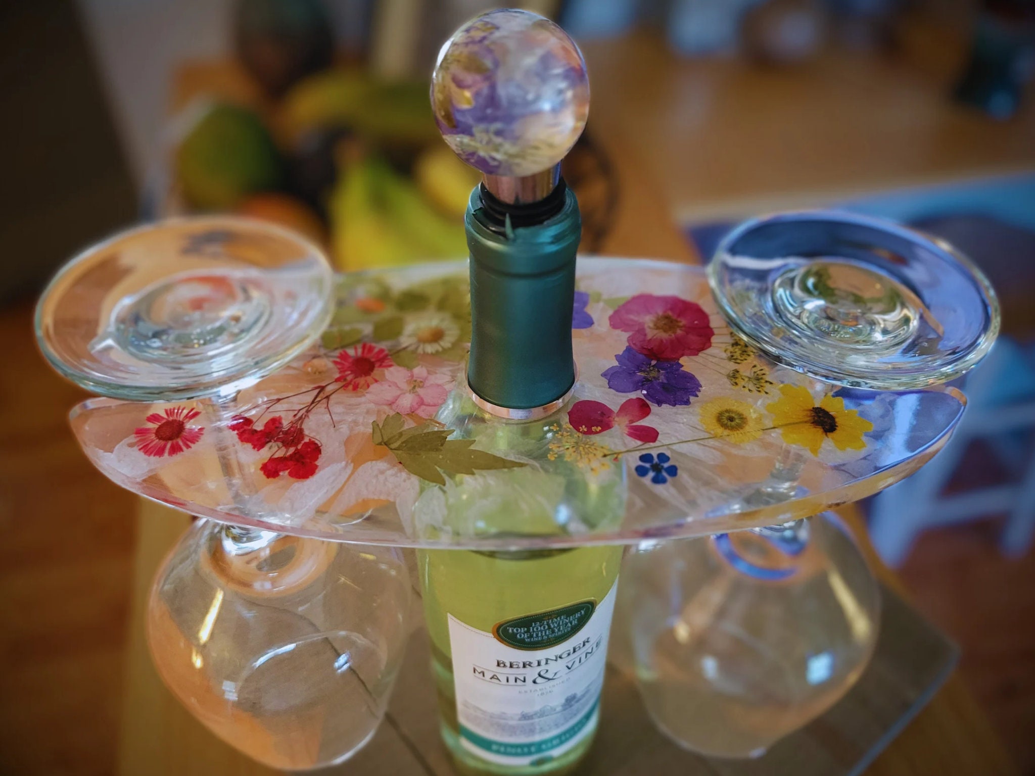 Wine Butler With Bottle Stopper - Etsy