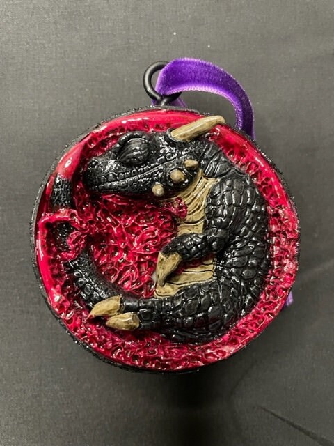 Black Baby Dragon Christmas Bauble - Etsy