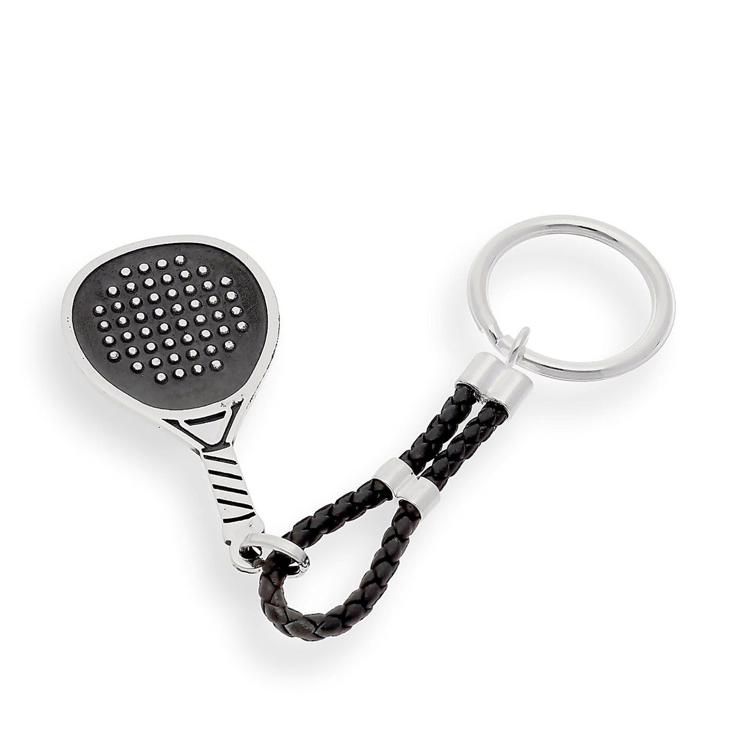 925 Silver Paddle Tennis Keychain, Paddle Tennis Keychain, Sterling ...