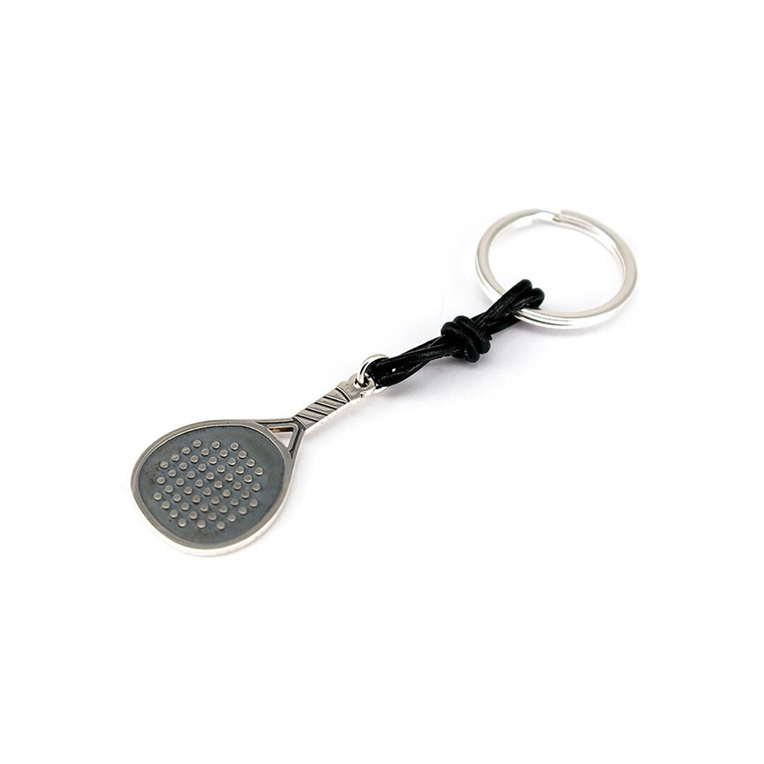 Padel Racket Keychain, Padel Keychain, Padel Racket Keychain, Silver ...