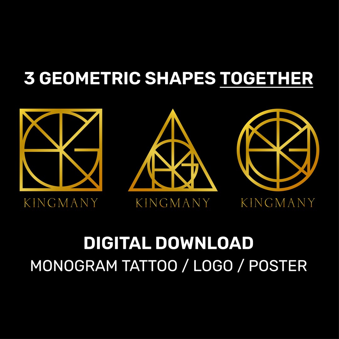 Monogram Tattoo, Monogram Logo, Name Tattoo, Geometric Tattoo ...