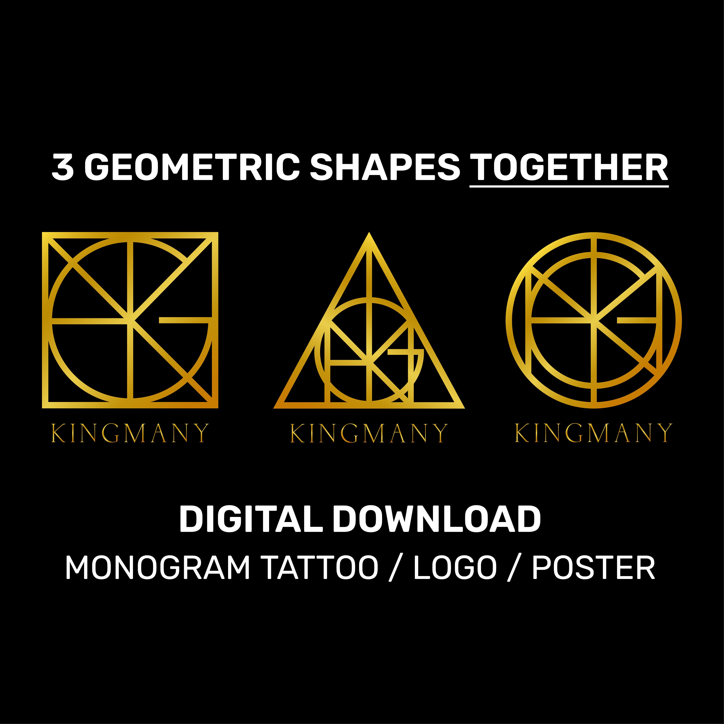 Monogram Tattoo, Monogram Logo, Name Tattoo, Geometric Tattoo ...