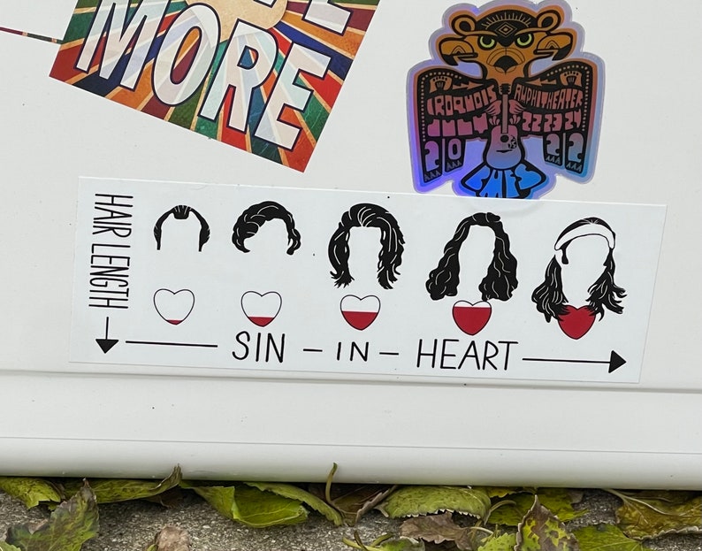 Sin in Heart Bumper Sticker - Billy Strings Inspired Sticker - Etsy