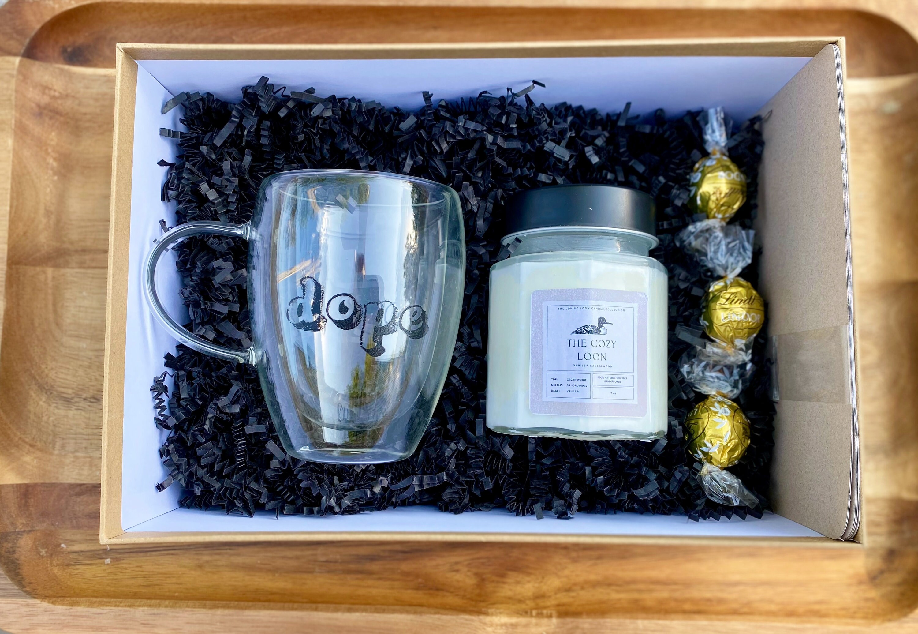 The Cozy Loon Gift Box Unique Custom Gift Box Hand Painting Landscape ...