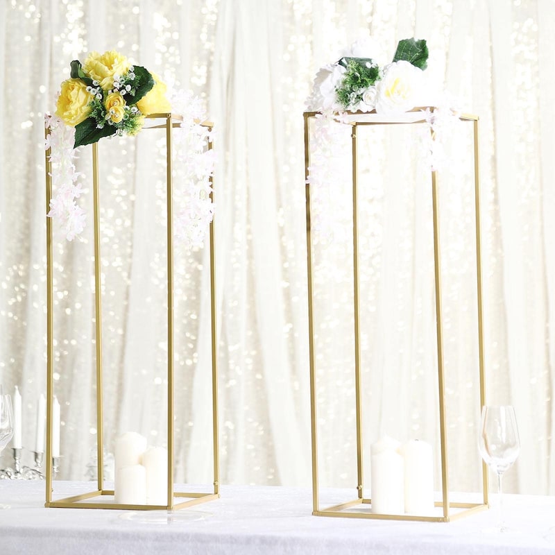 Gold Flower Wedding Stand - Etsy