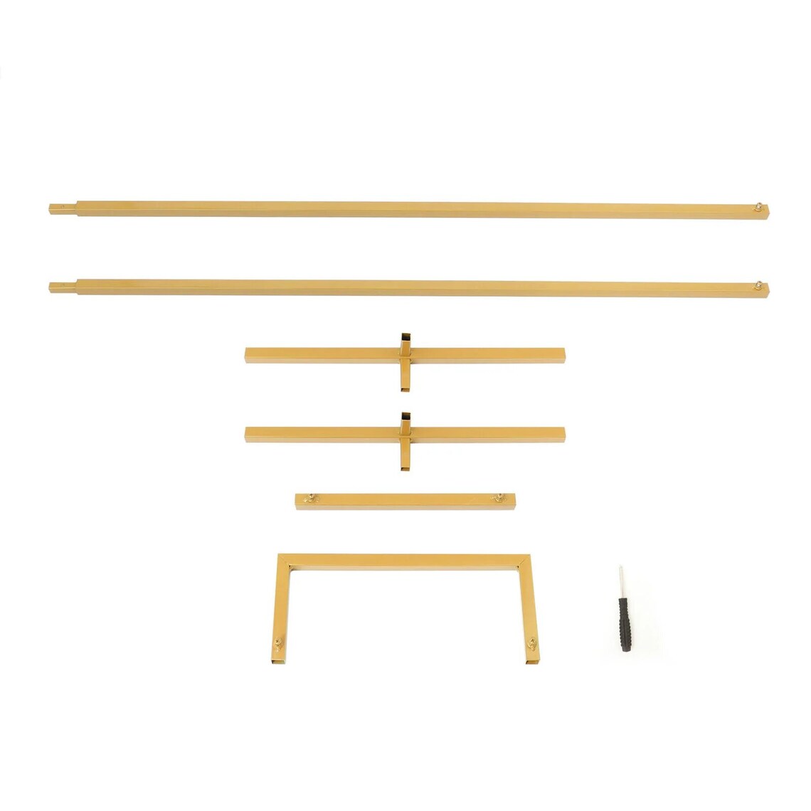 Set of 4 Gold Metal Frame Wedding Arch Rectangular Backdrop - Etsy