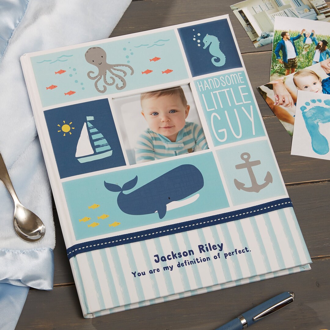 Under the Sea Baby Boy Personalized Memory Book - Etsy