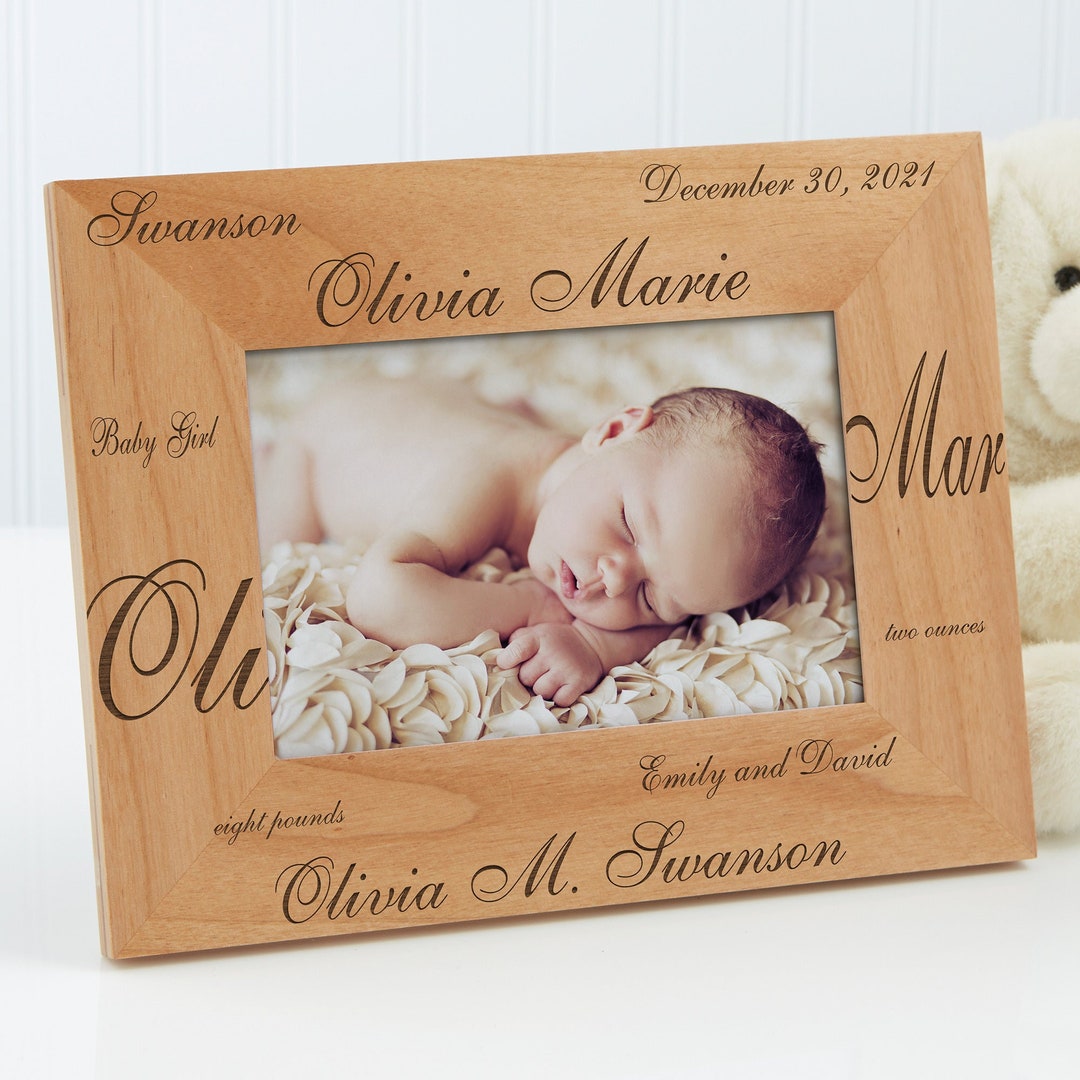 New Arrival Personalized Baby Frame - Etsy