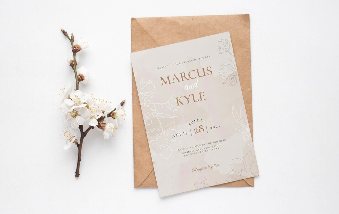 Premium Matte Wedding Invitation Card 16pt Free White - Etsy