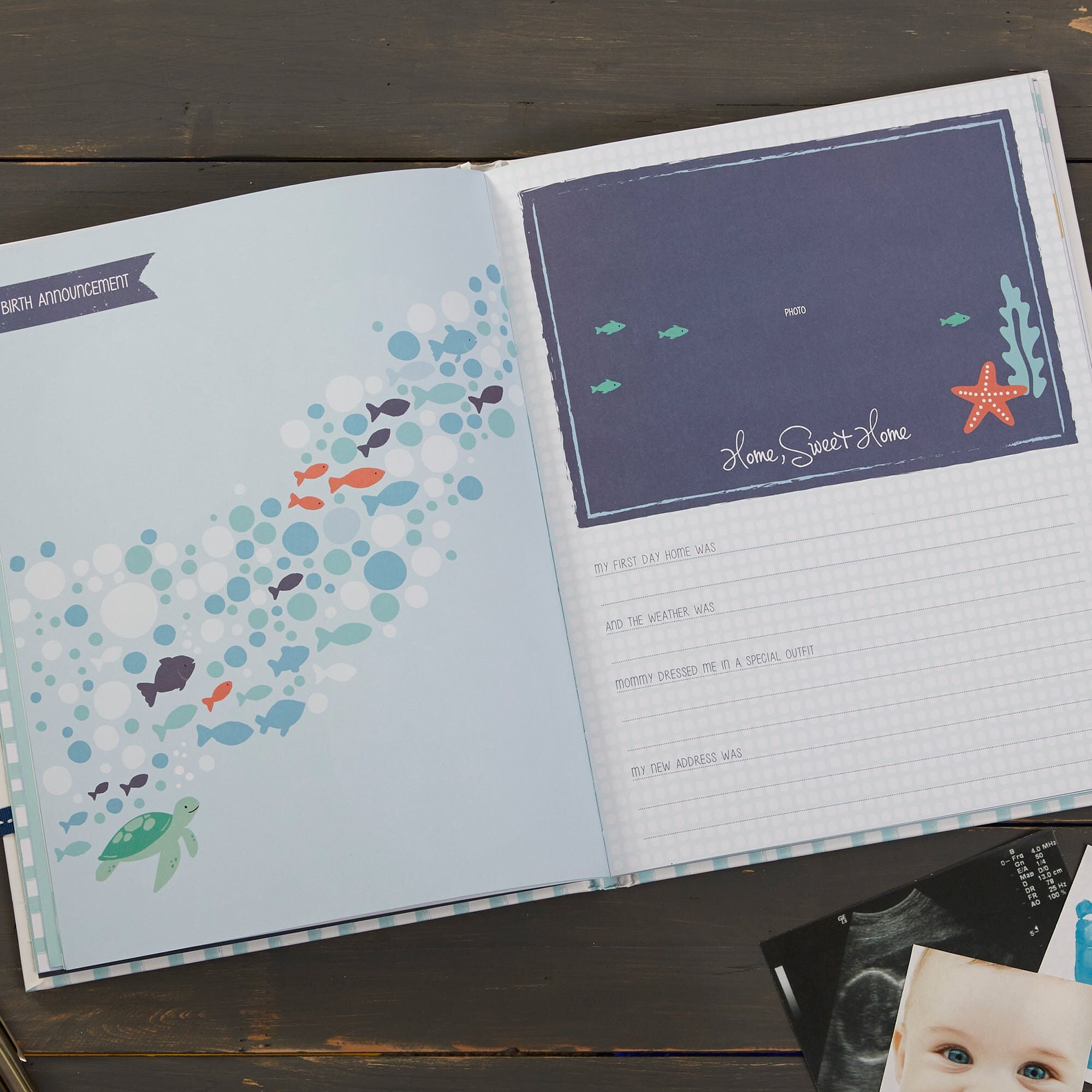 Under the Sea Baby Boy Personalized Memory Book - Etsy