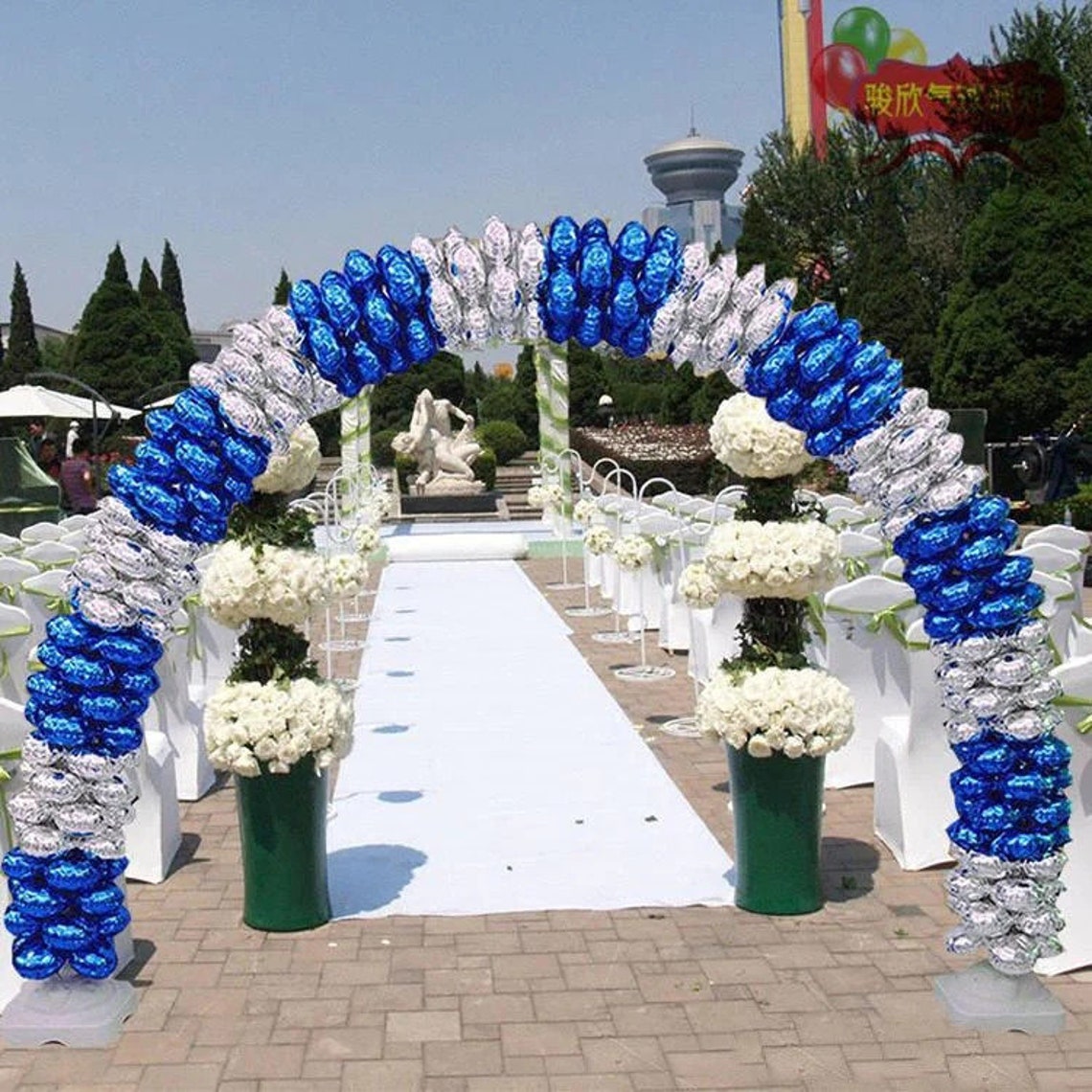 19ft Heavy Duty DIY Balloon Arch Stand Kit, Holds up to 400 Balloons - Etsy