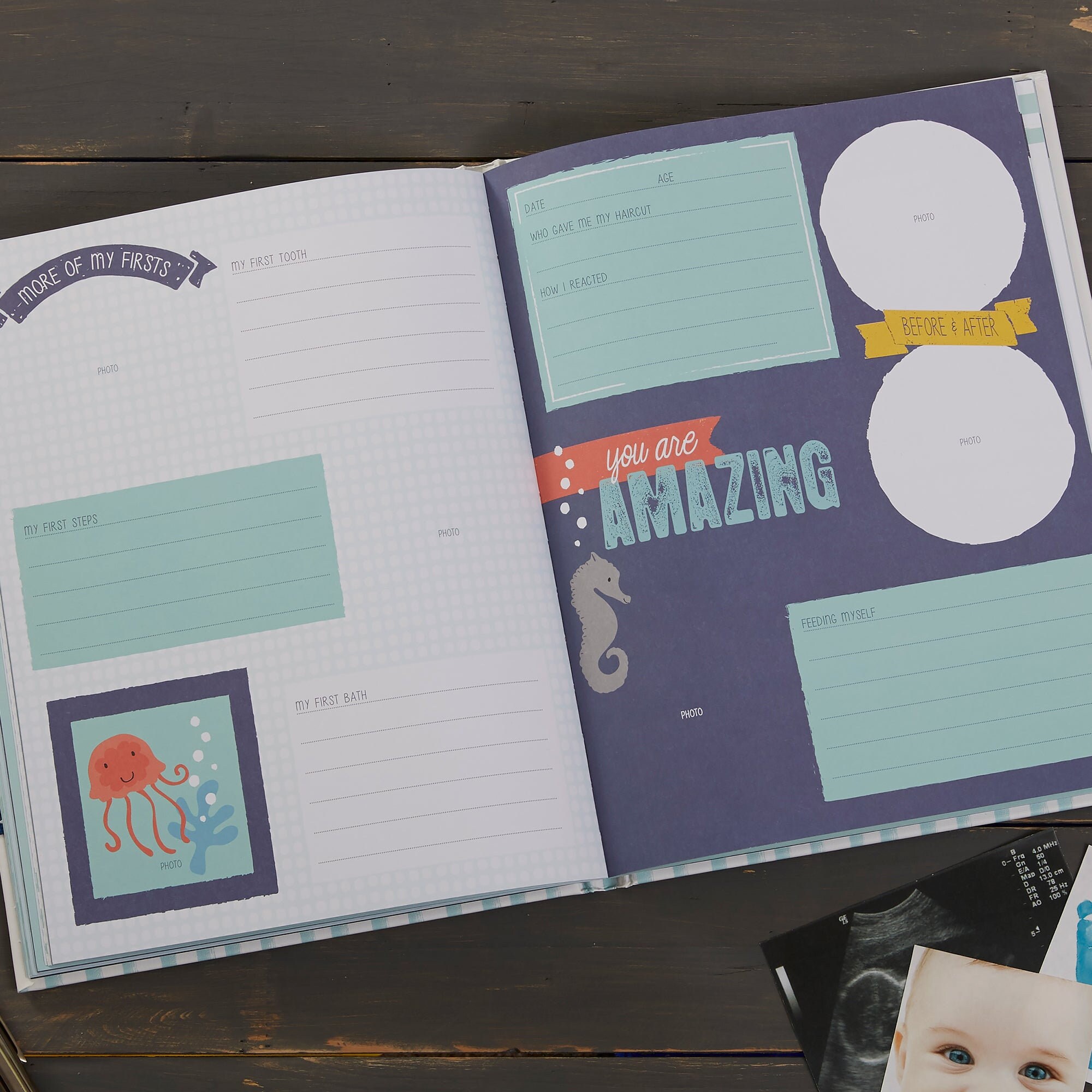 Under the Sea Baby Boy Personalized Memory Book - Etsy