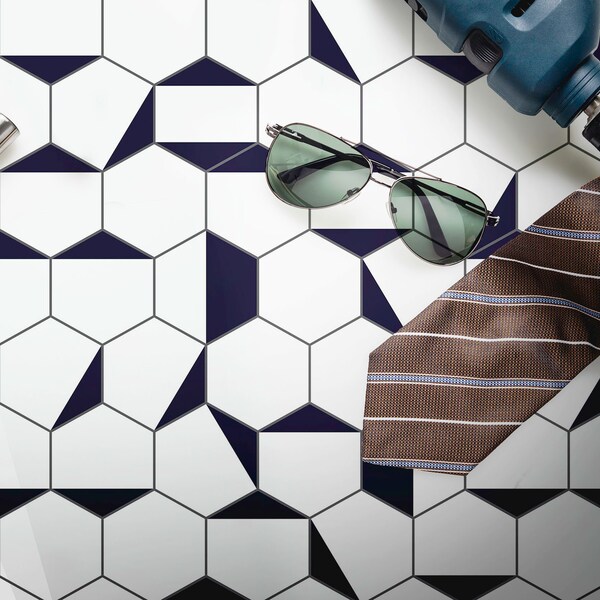Hexagon Vinyl Sheet Flooring - Etsy