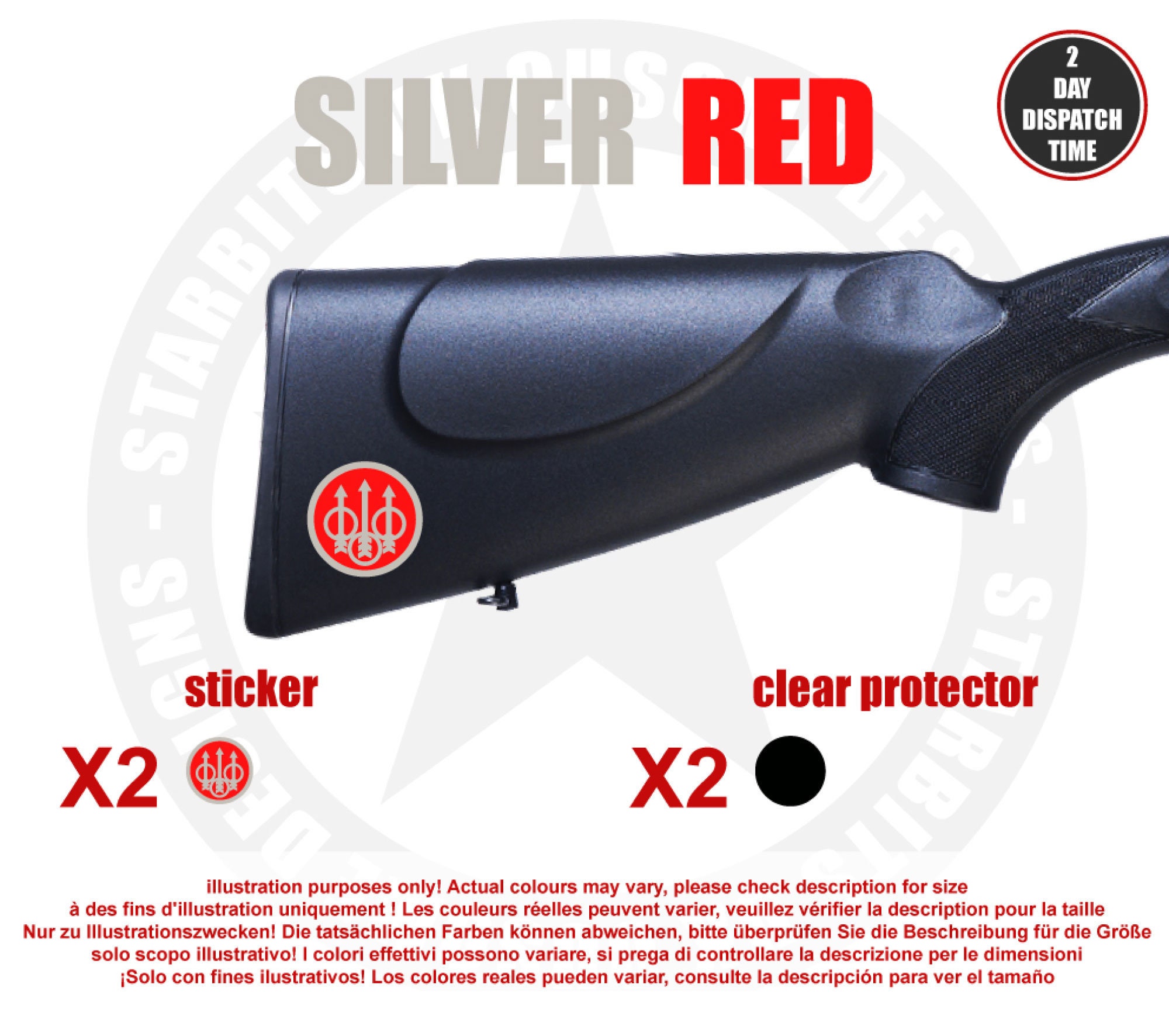 Beretta Vinyl Decal Sticker X2 for Application on Shotgun Gun Safe ...