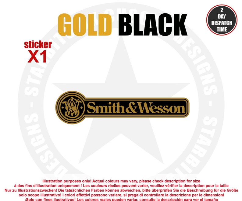 S & W Decal Sticker for Application on Rifle Gun Safe Cabinet Car ...