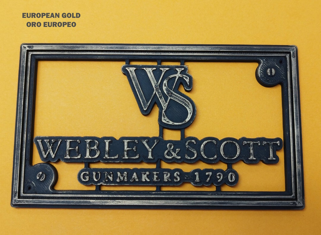 Webley and Scott Magnetic Badge for Gun Safe / Any Metal Surfaces Leaf ...