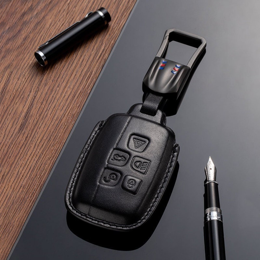 Land Rover Range Rover Leather Car Key Remote Cover, Leather Car Key ...